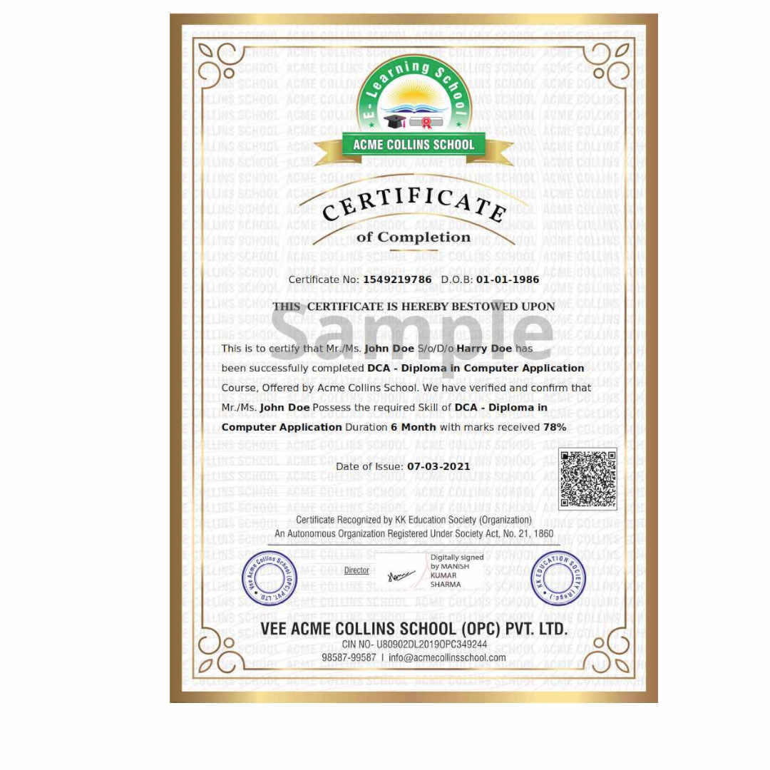 How To Get Online DCA Certificate and Verify it For Government Jobs